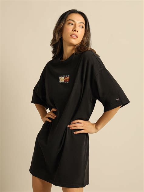 Tommy Hilfiger Vintage T Shirt Dress Black Glue Store