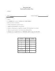 Rationals Pdf Math Rational Functions Test A Hodge Student Number Name INSTRUCTIONS