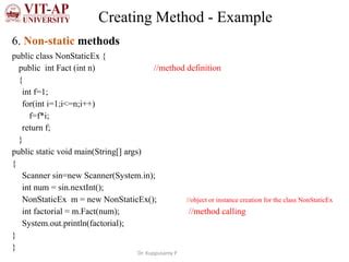 Java Methods Or Subroutines Or Functions Pdf Programming Languages Computing