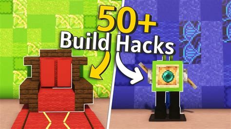 Top 50 Build Hacks And Ideas In Minecraft Youtube