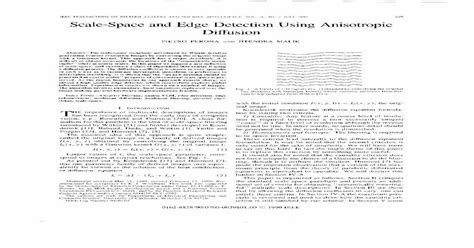Pdf Scale Space And Edge Detection Using Anisotropic Diffusion