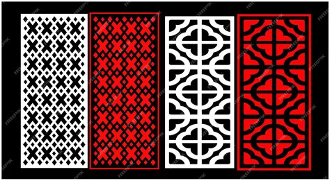 Premium Vector A Black And Red Pattern With A Red X On It