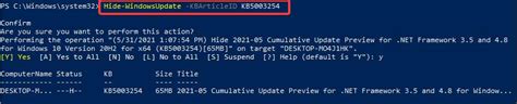 Show Or Hide Windows Updates Using Powershell In Windows 10 Technore