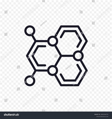 Vector Graphic Design Chemical Compound Structure Stock Vector Royalty Free 2452334775