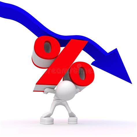 Percentage Rate Decrease Stock Illustration Illustration Of Arrow