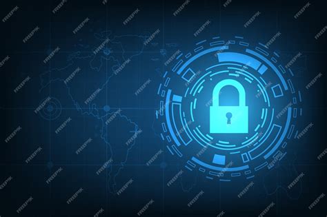 Premium Vector Vector Abstract Digital Technology Background With Concept Security