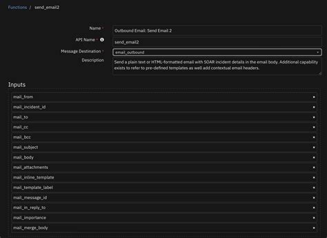 Outbound Email Qradar Soar Apps
