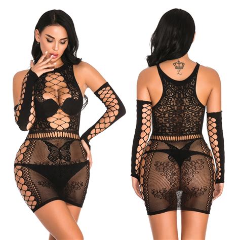 Sexy Lingerie Dot Drilling Star Cross Border Netwear Sexy Uniform