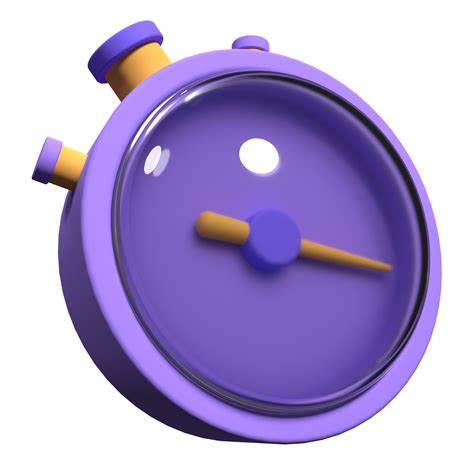 Stopwatch With Button 3d Stopwatch Timer Icon Illustration 3d Render