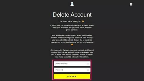 How To Delete Snapchat Account Step By Step Android Authority
