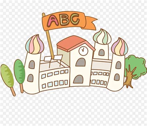 手绘学校png图片素材下载图片编号qbdzmweq 免抠素材网