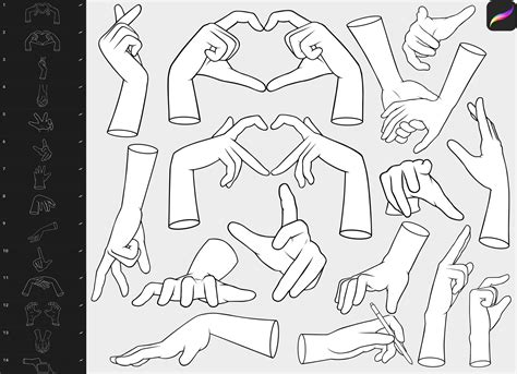 Hand Stamps Procreate Brushes Graphicsbunker