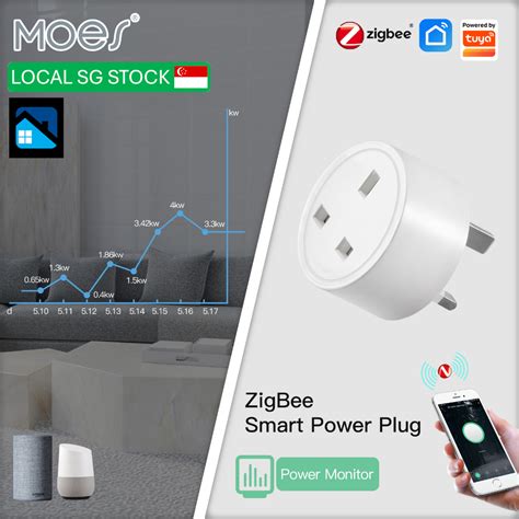 Moes Smart Socket Power Plug 16a Zigbee Tuya With Energy Monitoring
