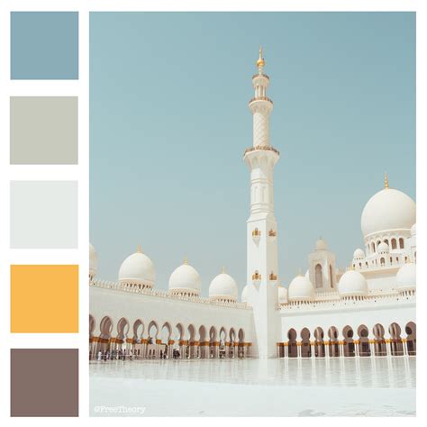 Sheikh Zayed Grand Mosque Abu Dhabi Color Palette — Free Theory