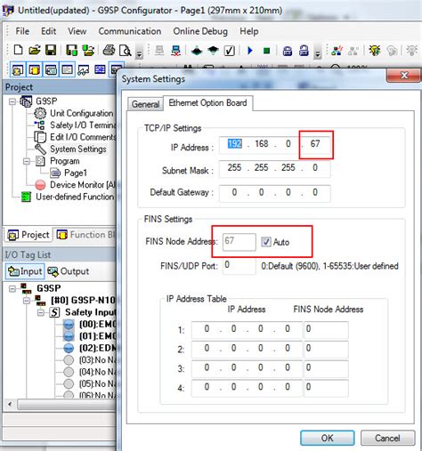 Setting Fins Network For Inter Plc Communication Cx Programmer
