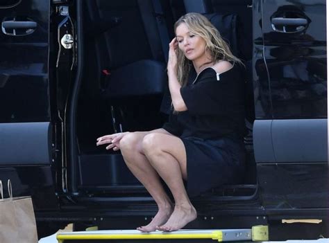 Kate Moss Goes Topless On A Beach British Supermodel