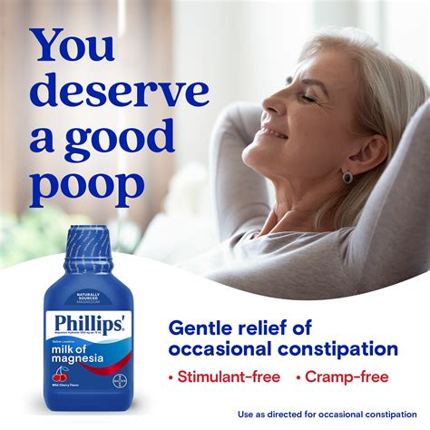 Phillips Milk Of Magnesia Liquid Laxative Wild Cherry Flavor Constipation Relief 26 Fluid