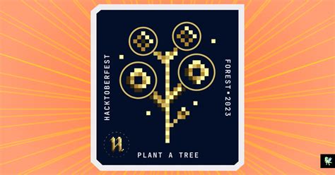 hacktoberfest 2023 tree planted by hacktoberfest holopin