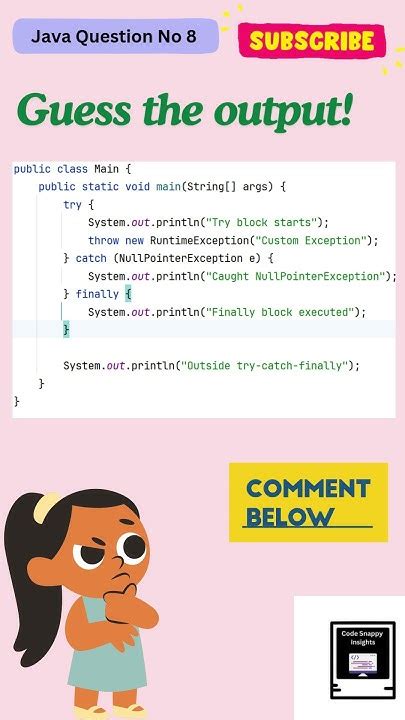 Java Interview Question No 8 Runtime Exception Throw Keyword Youtube