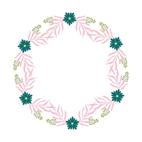 Premium Vector Vector Illustration Of Floral Frame Vignette