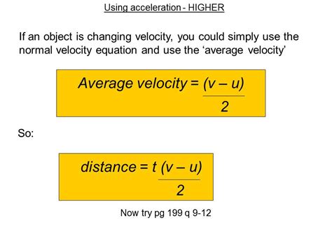 GCSE Physics Y11 Module 9 Lesson 2 Acceleration