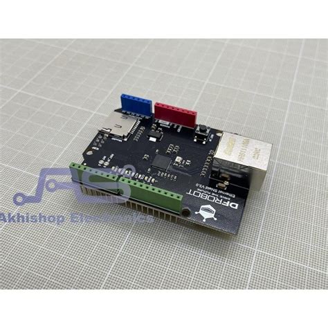 Jual Dfrduino Ethernet Shield V30 W5100s Support Mega And Micro Sd Jakarta Timur El Tro