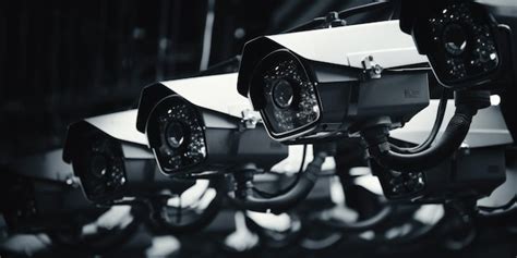Premium Photo A Bunch Of Cameras Mounted On A Wall Suitable For Security Or Surveillance Concepts