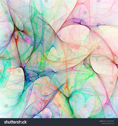 Interacting Multi Dimensional Surfaces Illustration Conceptual Illustration Stock Illustration