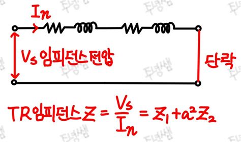전기기기 변압기 단락시험과 Z퍼센트 임피던스p저항강하q리액턴스 공식 전기산업기사 필기 네이버 블로그
