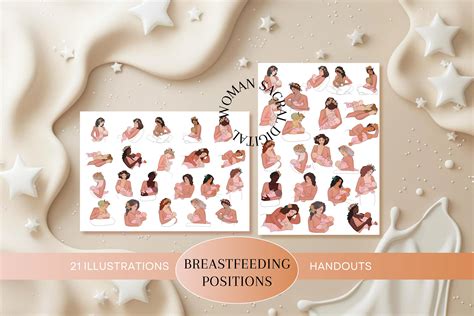 Breastfeeding Positions Illustration And Breastfeeding Handout