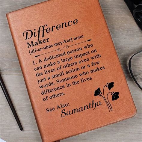 Difference Maker Journal Difference Maker Teacher T Leader T