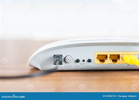 Wireless Modem Router Network Hub With Cable Connect Stock Photo Image Of Computer Port 57905774