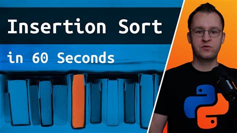 Insertion Sort In 60 Seconds With Animation Youtube