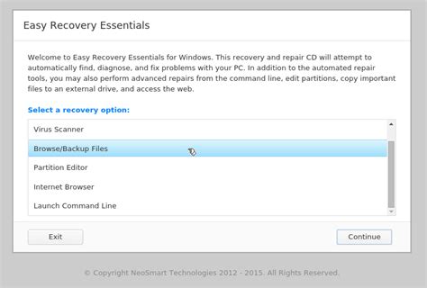 Backup Files Easy Recovery Essentials For Windows