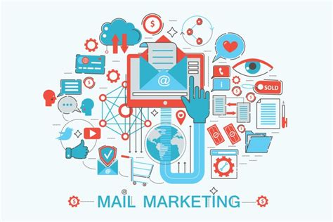 Creative Agency Concept In Flat Line Design Vector Image