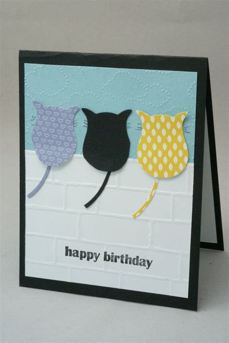 Happy Birthday Cat Birthday Card Happy Birthday By Baymoondesign Cat