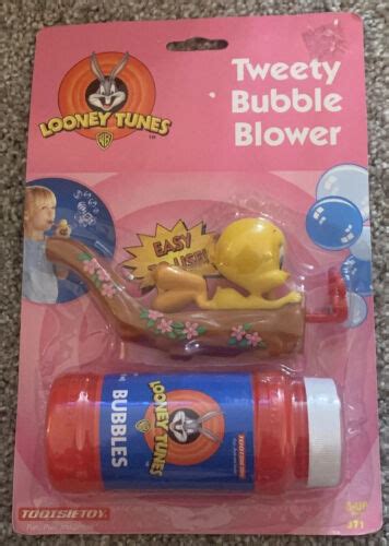 Tootsie Toy Looney Tunes Tweety Bird On A Log Bubble Blower 2000