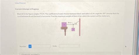 Solved View Policies Current Attempt In Progress Block B In Chegg