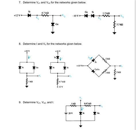 Solved Determine V And V For The Networks Given Chegg Com