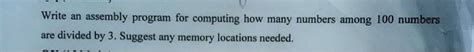 SOLVED Microprocessor
