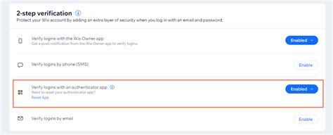 Using An Authenticator App For 2 Step Verification For Your Wix Account Help Center