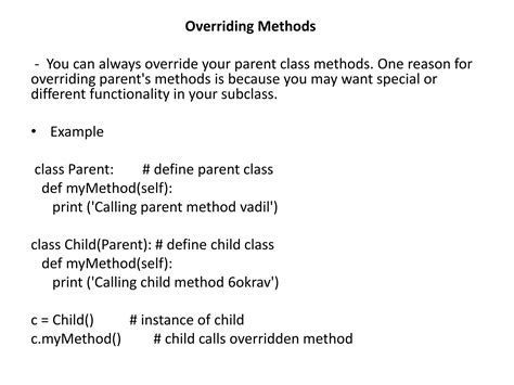 Python Chapter 3 Classes And Object Oriented Programming Maulik