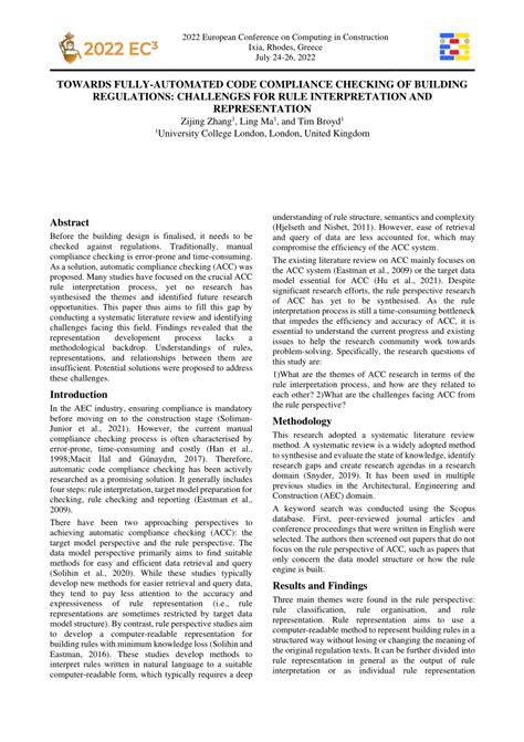 Pdf Towards Fully Automated Code Compliance Checking Of Building