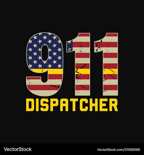 911 Dispatcher Thin Yellow Line Flag Funny T Shirt