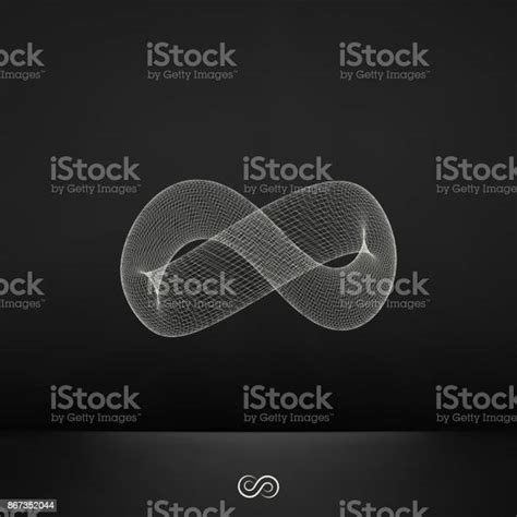 무한대 기호입니다 3d 디자인 요소 상징 아이콘을 추상화 합니다 3 차원 연결 구조입니다 디자인에 대 한 기하학적 모양입니다 격자 기하학적 요소입니다 그리드입니다 분자