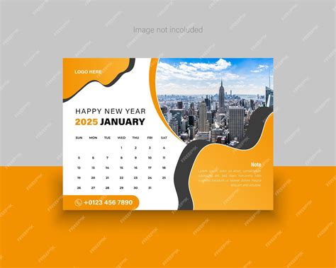 Premium Vector Creative Desk Calendar Design 2025 Template Simple