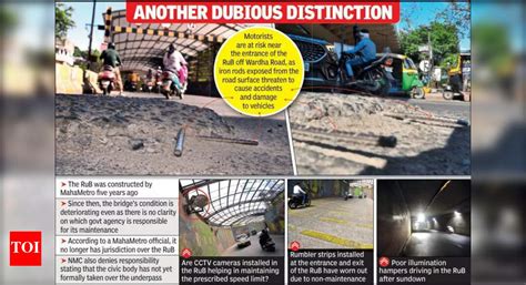 Protruding Iron Rods Testing Driving Skill At Manish Ngr Rub Nagpur News The Times Of India