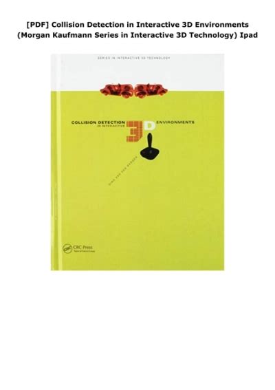 Pdf Collision Detection In Interactive 3d Environments Morgan