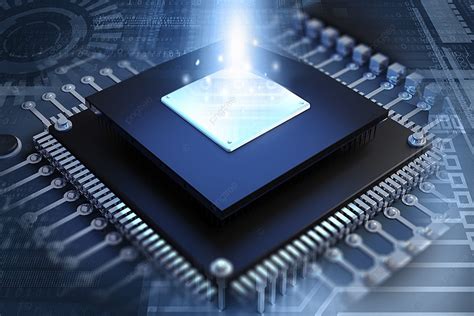 Binary Background Integrated Circuit Ic Chip Image Blue Computer Background Image And