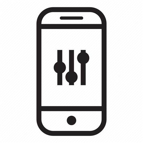 Adjustment Device Mobile Phone Settings Smartphone Icon Download On Iconfinder